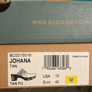 b.o.c. | Shoes | Retro 7s Inspired Boc Boc Johana Clogs In Tan Brown ...